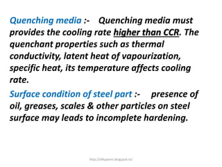 Hardening process | PPTX