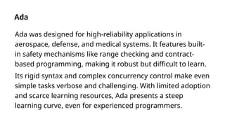 Hardest Programming Languages To Learn in 2025 | PPT
