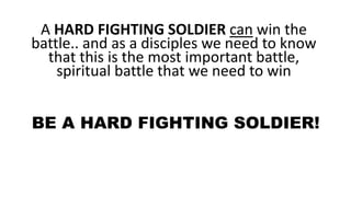 Hard fighting soldier | PPTX