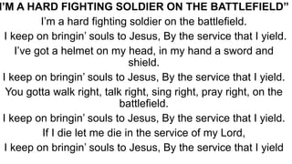 Hard fighting soldier | PPTX