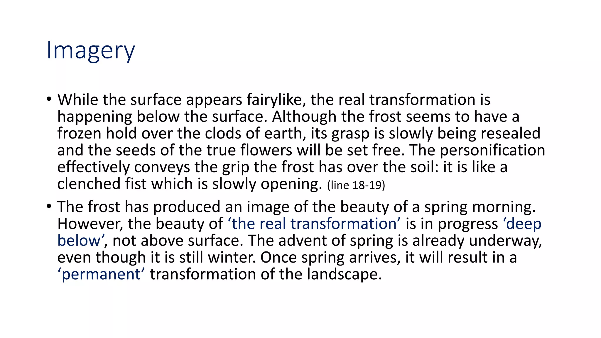 Hard frost poem | PPTX