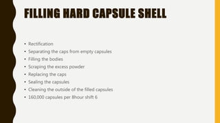 Hard gelatin capsule fillingtttd | PPTX