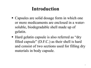 Hard gelatin capsules | PPTX