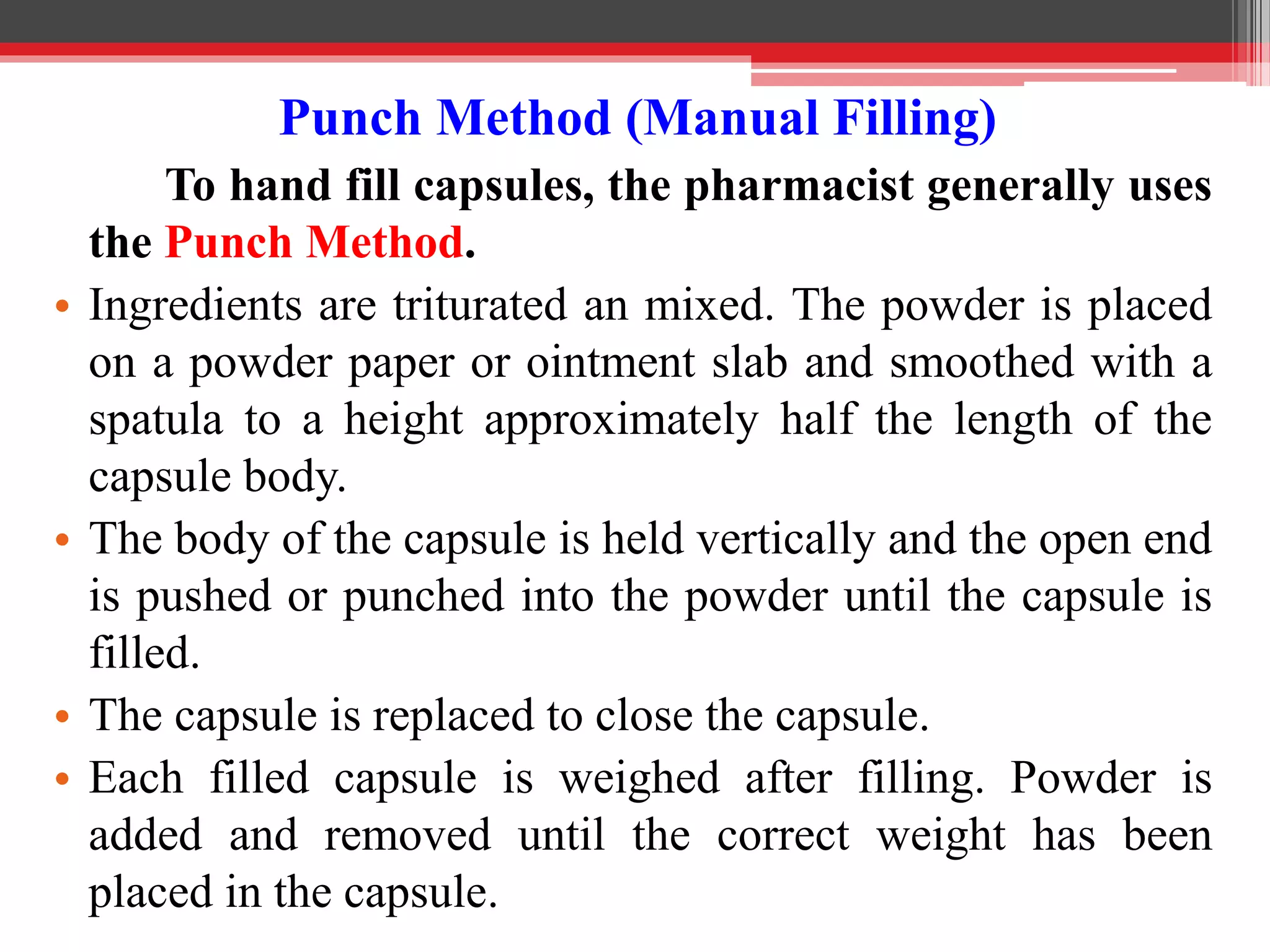 Hard gelatin capsules - a detailed study | PPTX