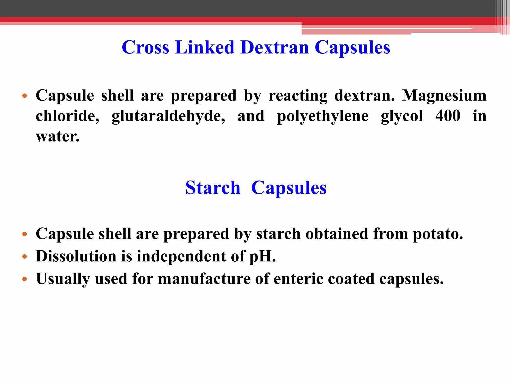 Hard gelatin capsules - a detailed study | PPTX