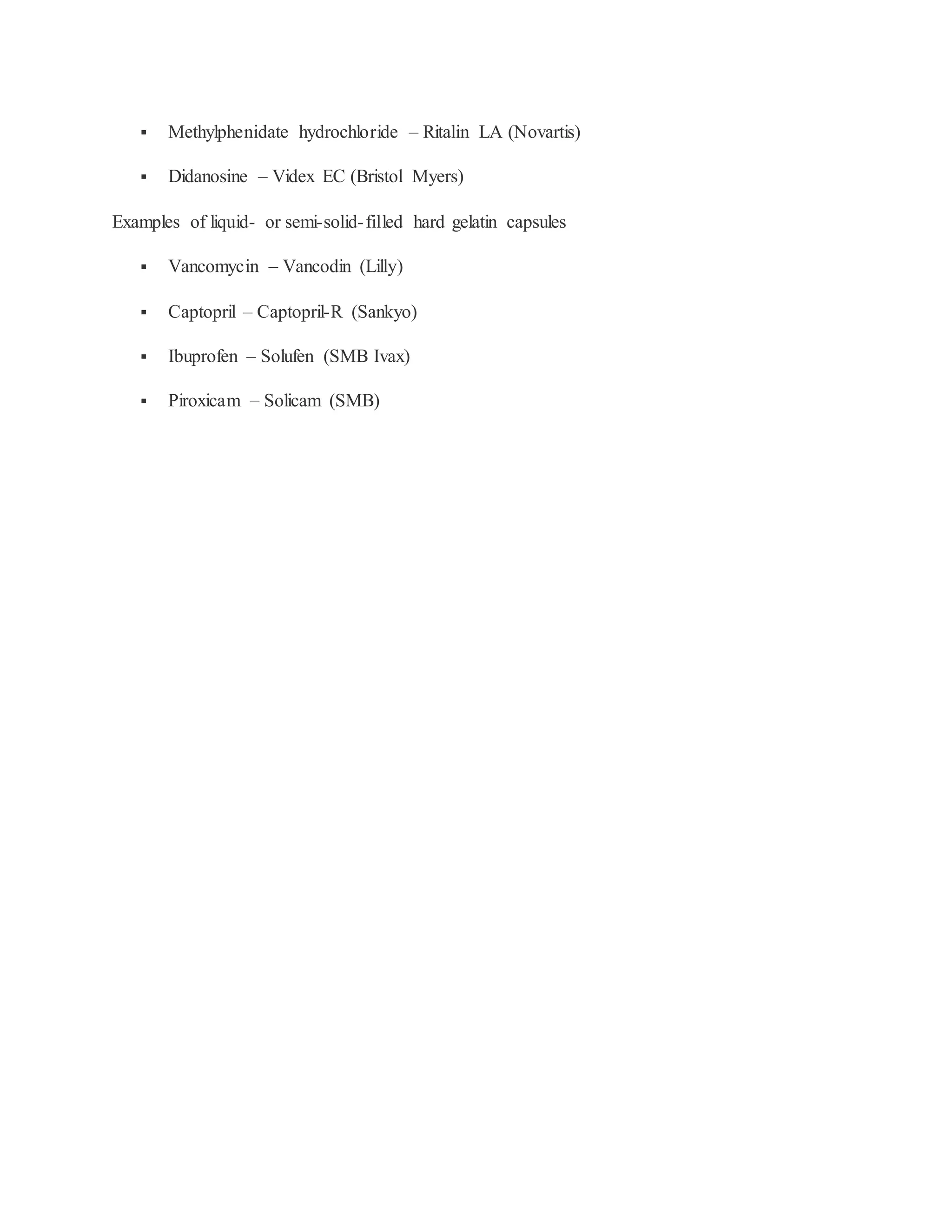 Hard gelatin capsules | DOCX