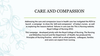 Care and Compassion in Nursing | PPTX
