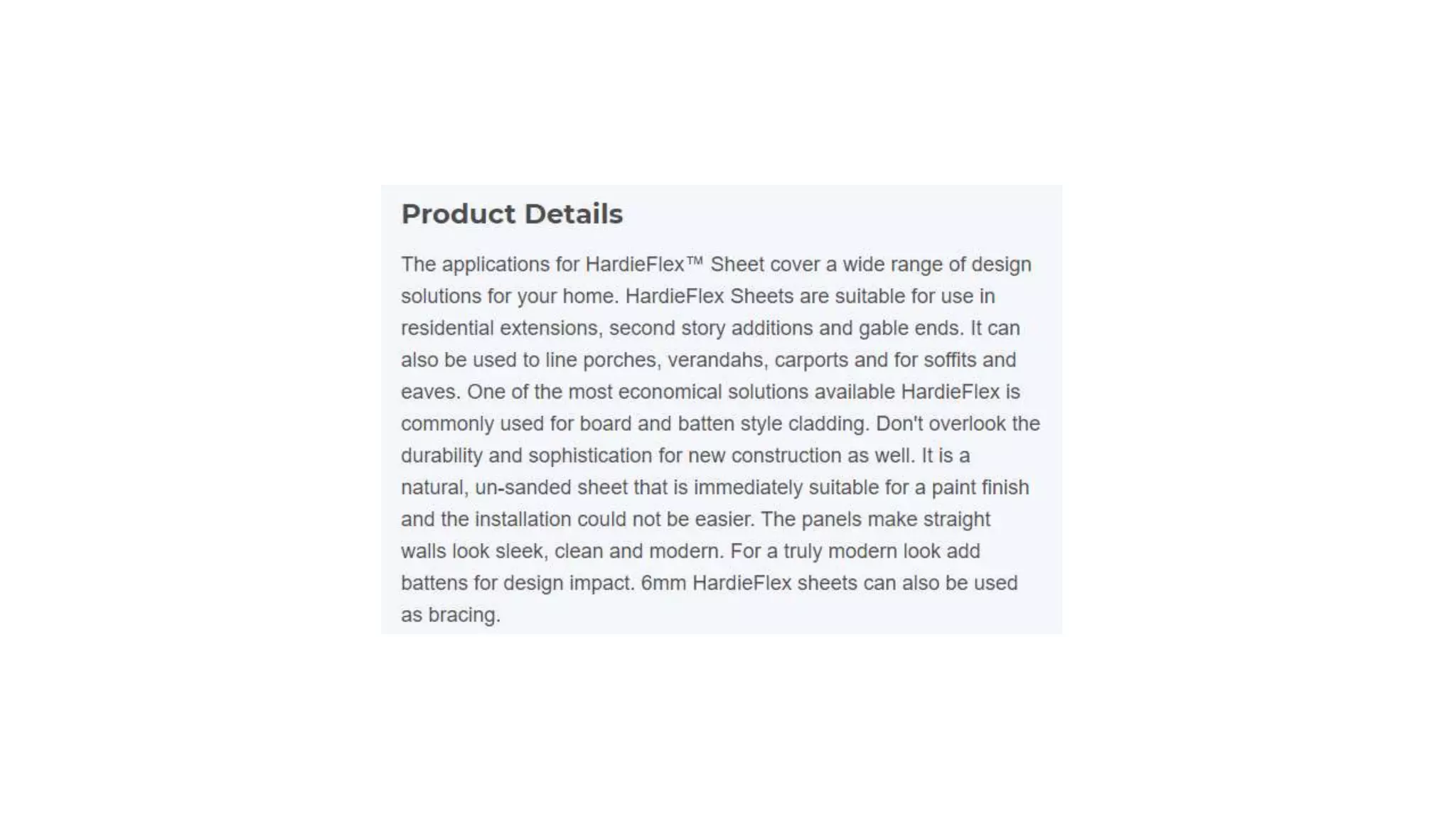 Hardie Flex Sheet and Batten Cladding Solutions | James Hardie | PPTX