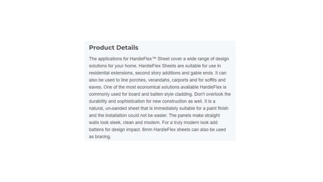 Hardie Flex Sheet and Batten Cladding Solutions | James Hardie | PPTX
