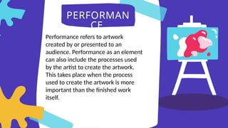 Elements and principles of contemporary arts | PPTX