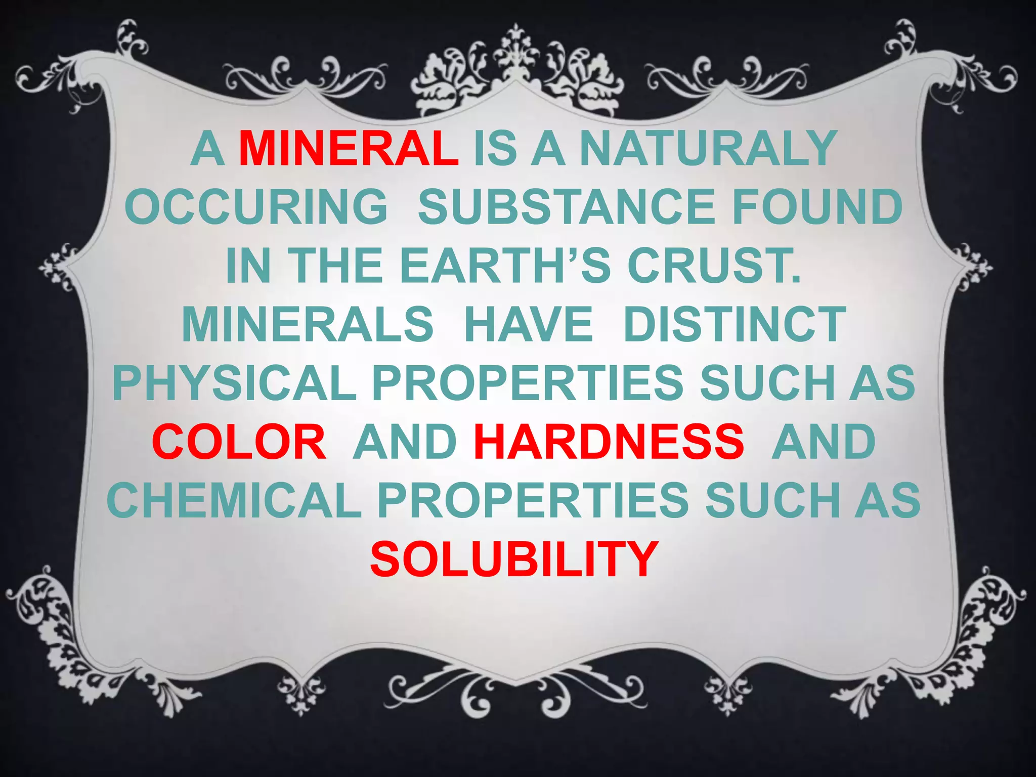 Minerals and Energy Resources | PPT
