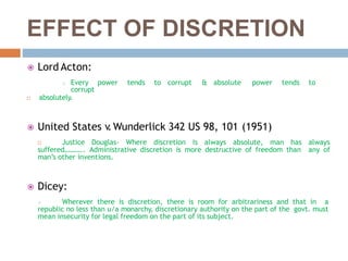 Constitutional & Statutory Discretion | PPTX | Law