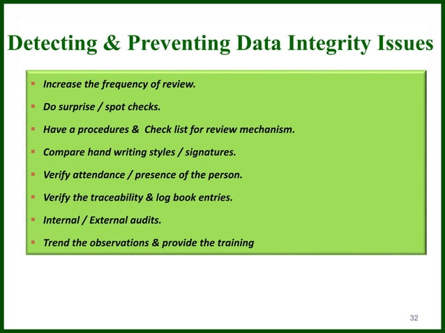 DATA INTEGRITY GMP COMPLIANCE | PPTX