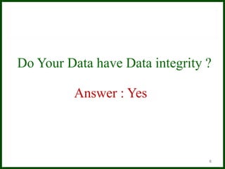 DATA INTEGRITY GMP COMPLIANCE | PPTX