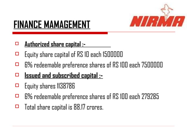 Nirma | PPT