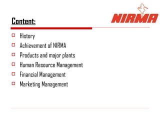 Nirma | PPT