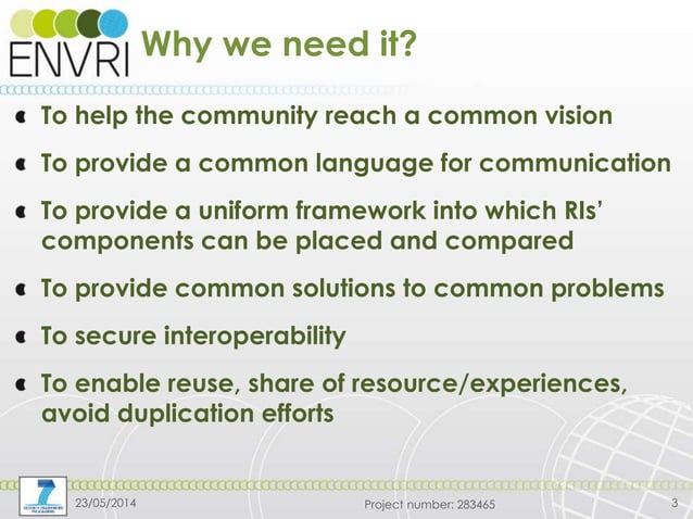 Mapping Research Infrastructures with the ENVRI Reference Model | PPT