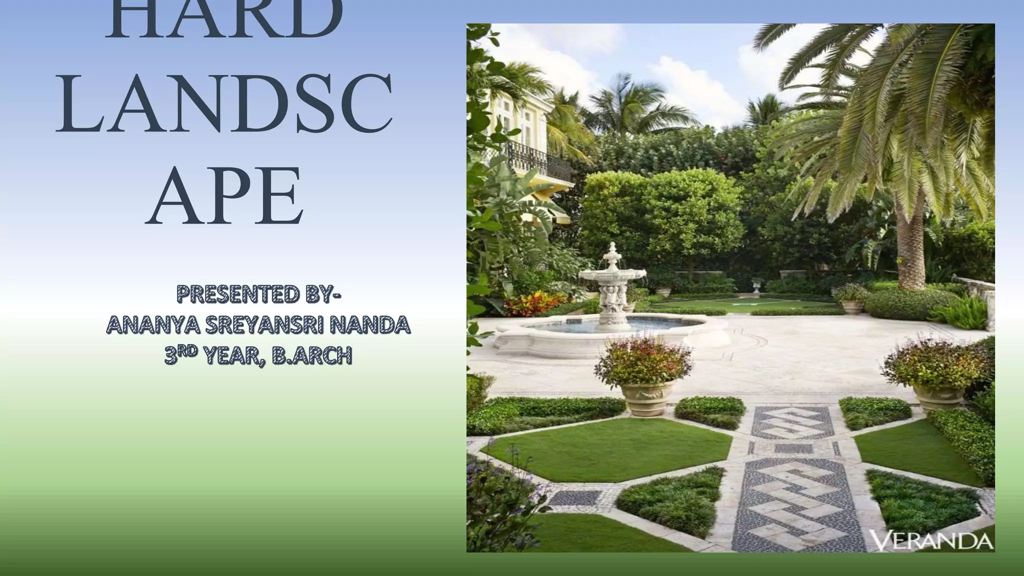 Hard landscaping | PPTX