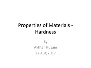 Hardness | PPTX
