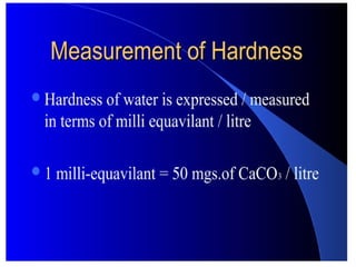 Power Point Presentation of Total Hardness | PPTX