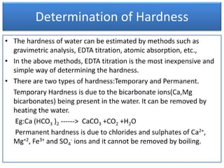 Power Point Presentation of Total Hardness | PPTX