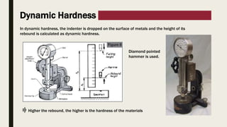 Hardness- A mechanical property | PPT
