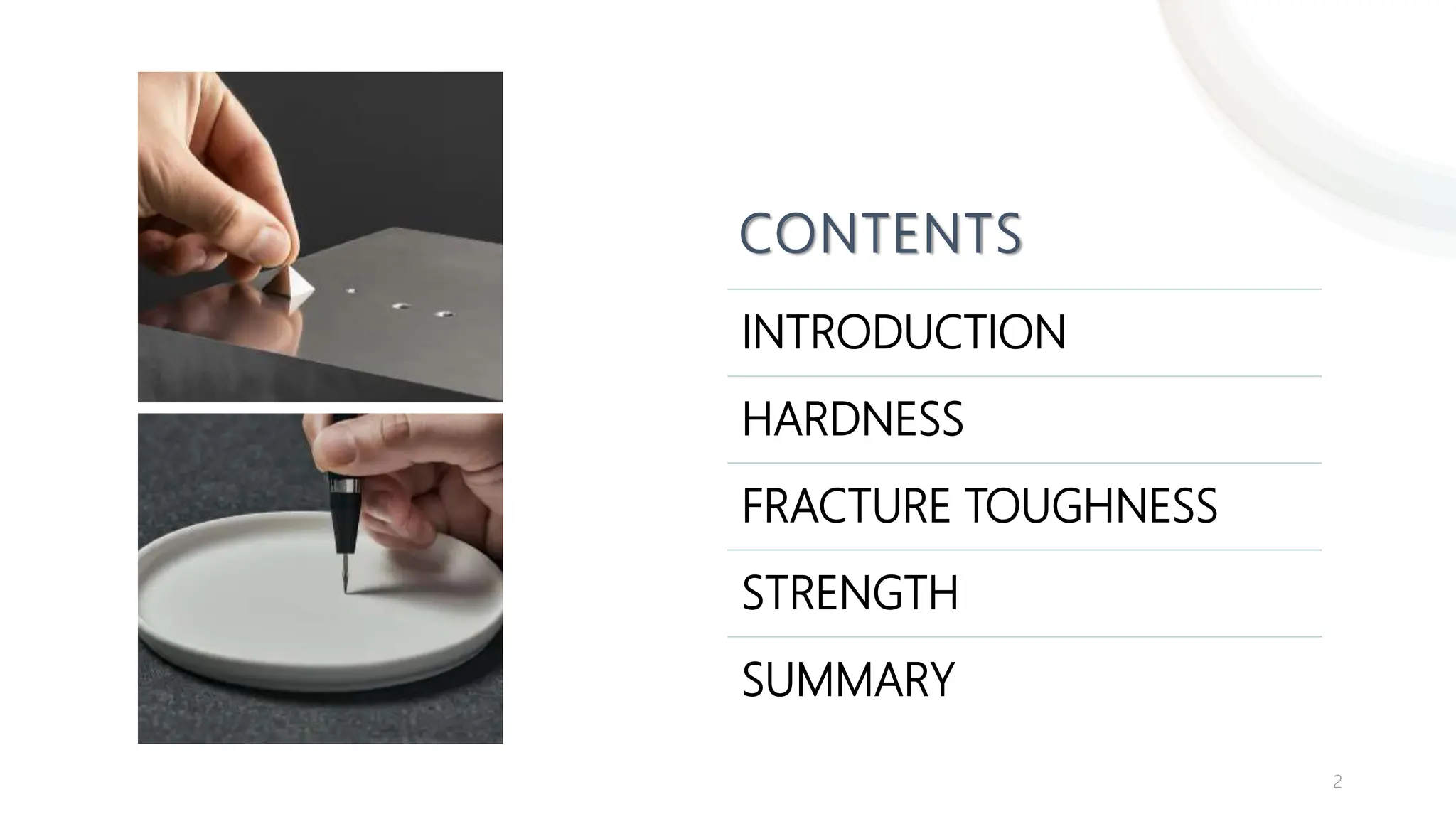 HARDNESS, FRACTURE TOUGHNESS AND STRENGTH OF CERAMICS | PPTX