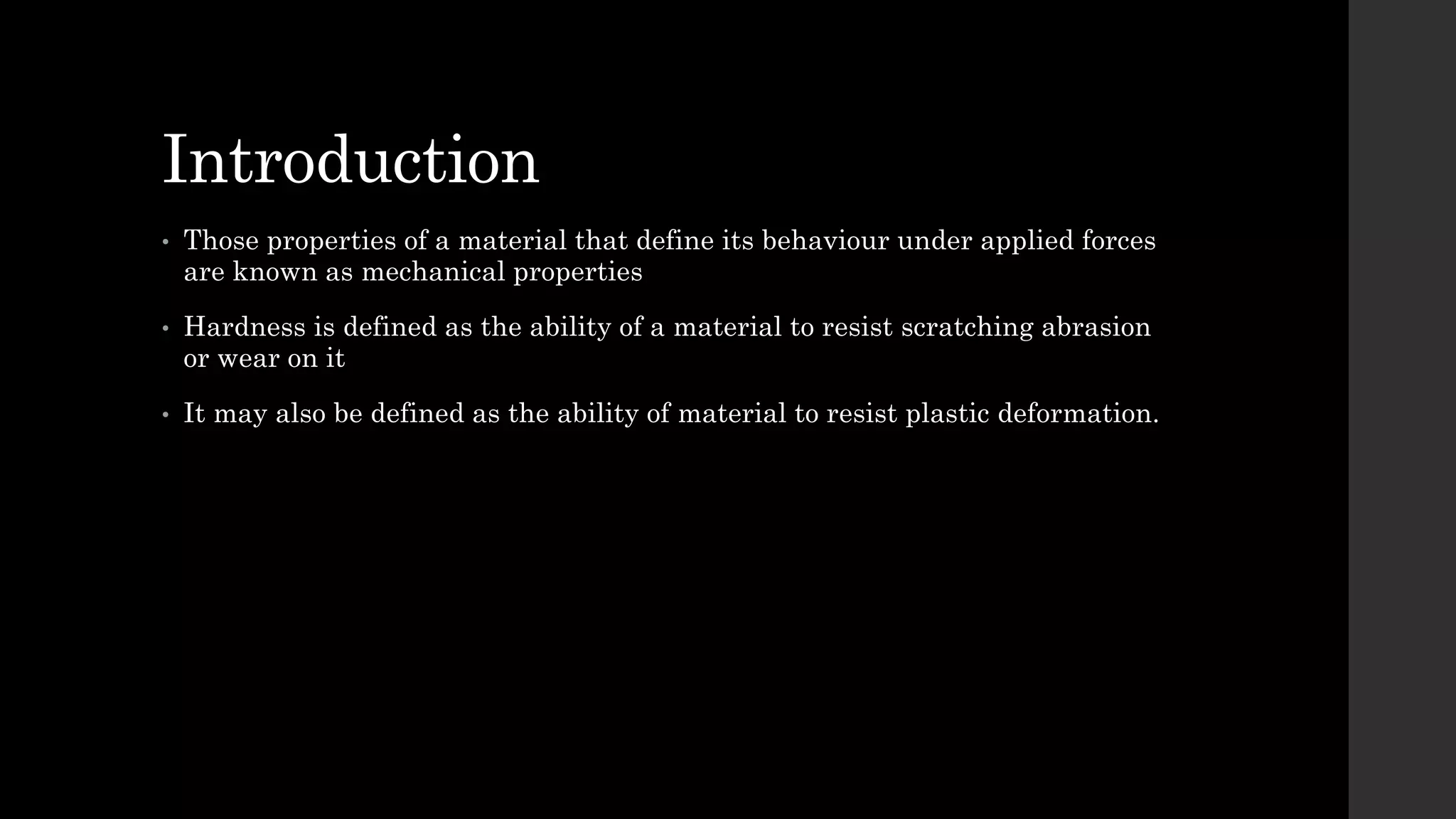 Hardness measurement | Material Science and Metallurgy | PPTX