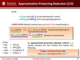 Hardness of approximation | PPT