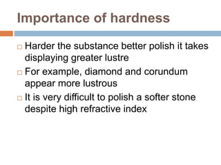 Hardness of gemstone | PPT