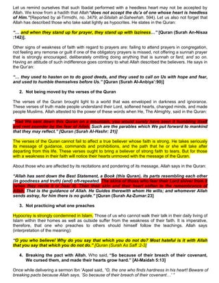 Hardness of hearts in as described in Chapter 2 Verse 74 of the Holy ...