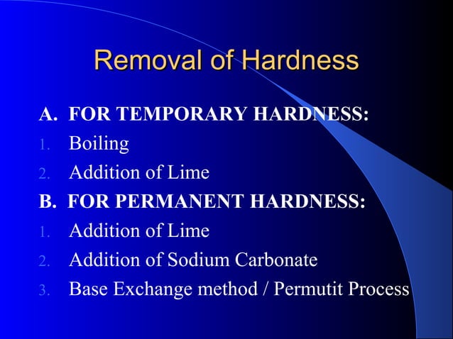 Hardness of water | PPT | Chemistry | Science
