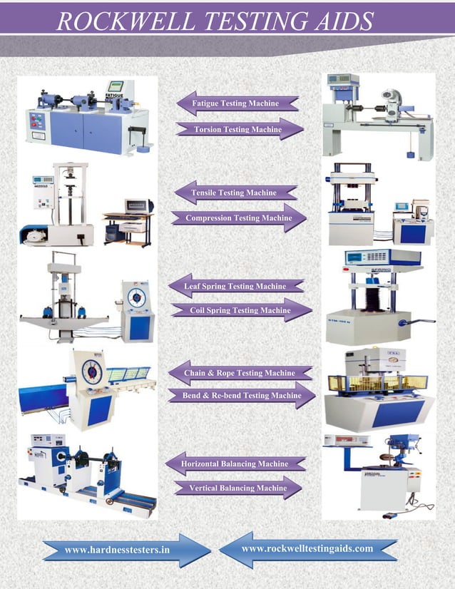 Rockwell Testing Aids, New Delhi, Rockwell Hardness Testers | PDF
