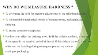 Hardness test for tablets.pptx Hardness test for tablets.pptx