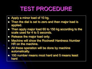 Hardness testing | PPTX