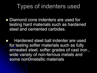 Hardness testing | PPTX