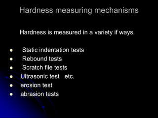 Hardness testing | PPTX