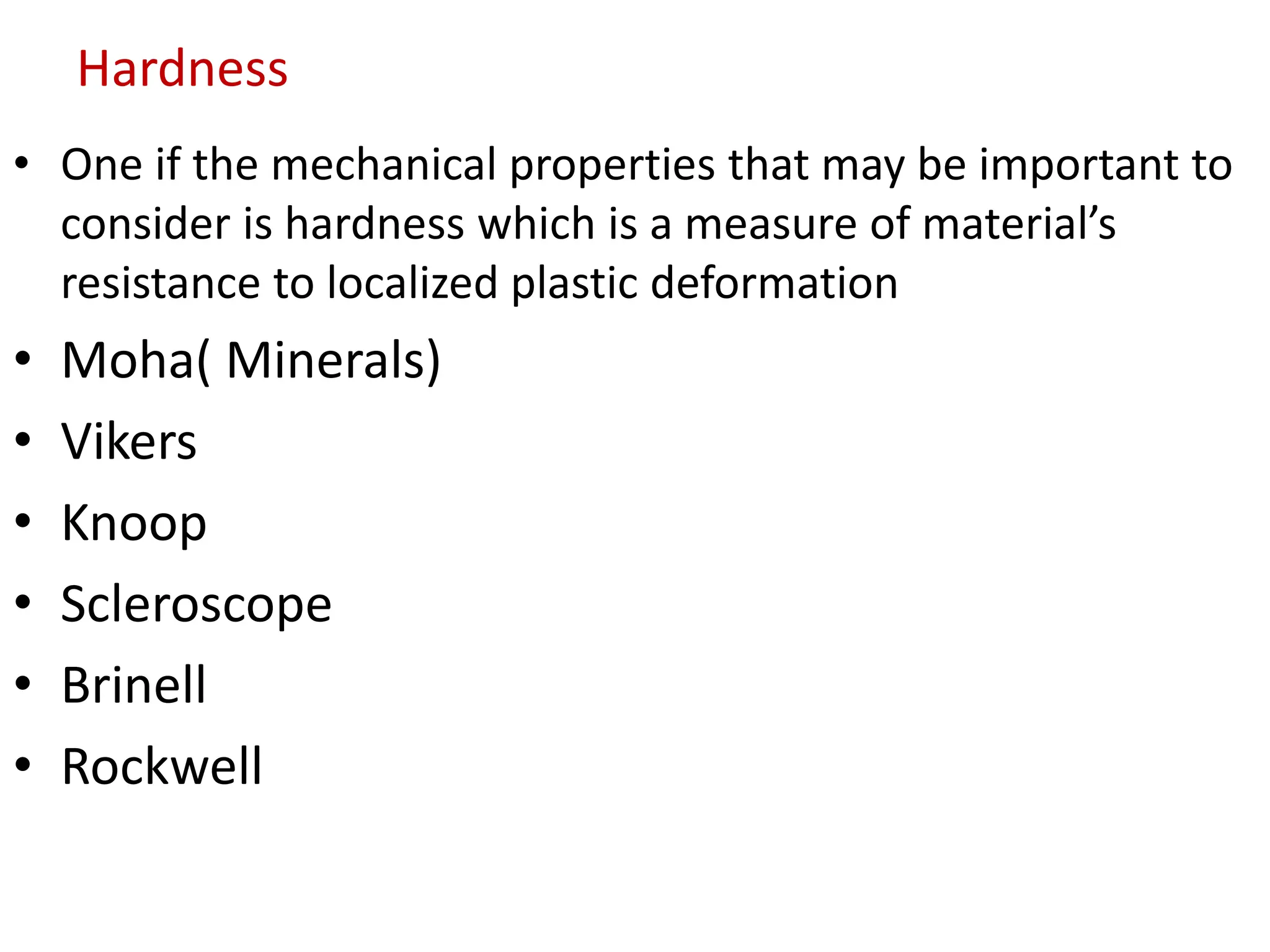 Hardness test lecture and complete information | PDF