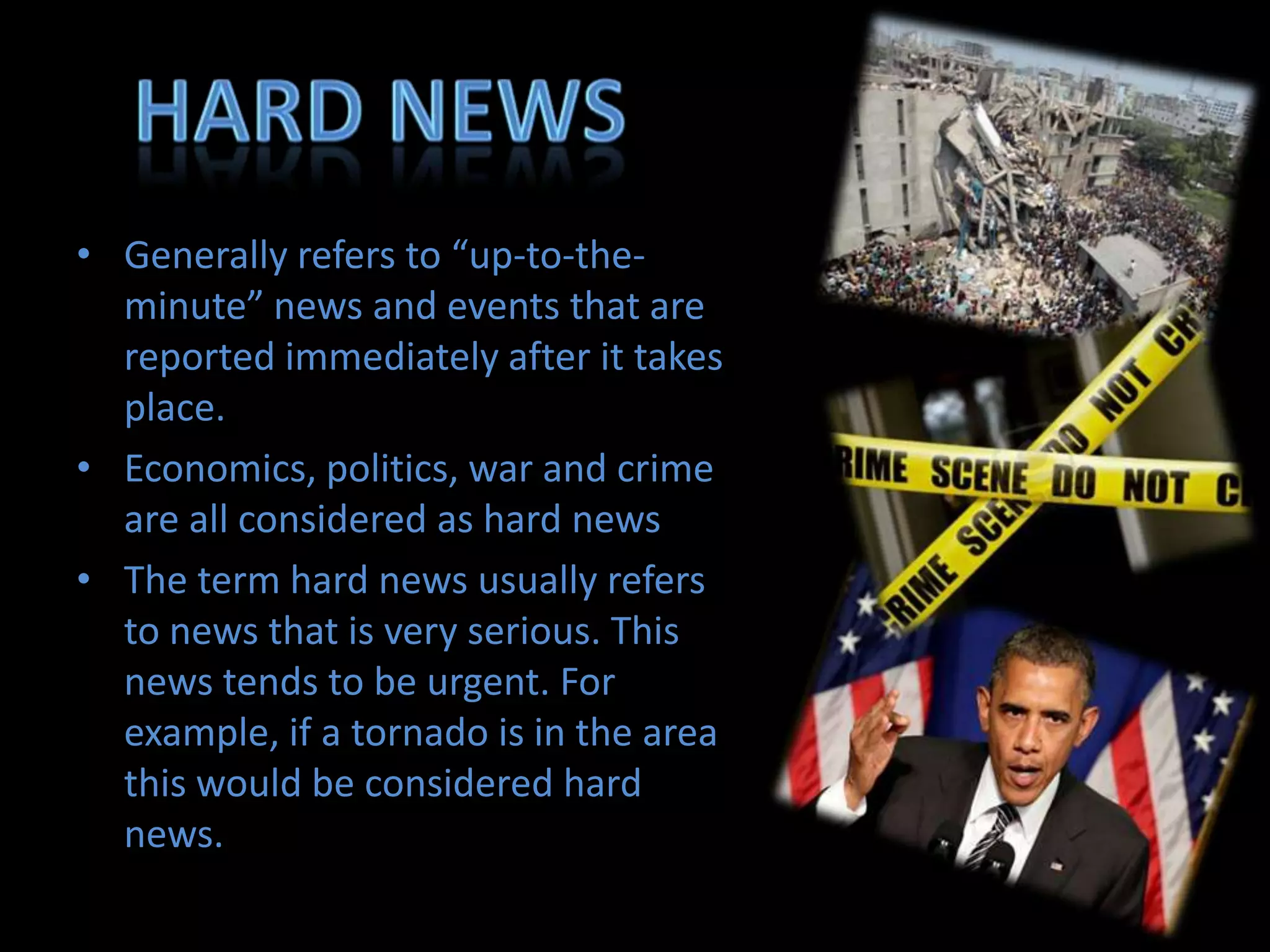 Hard news vs soft news | PPTX