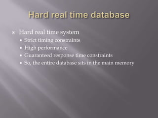 Hard real time db tsp | PPT