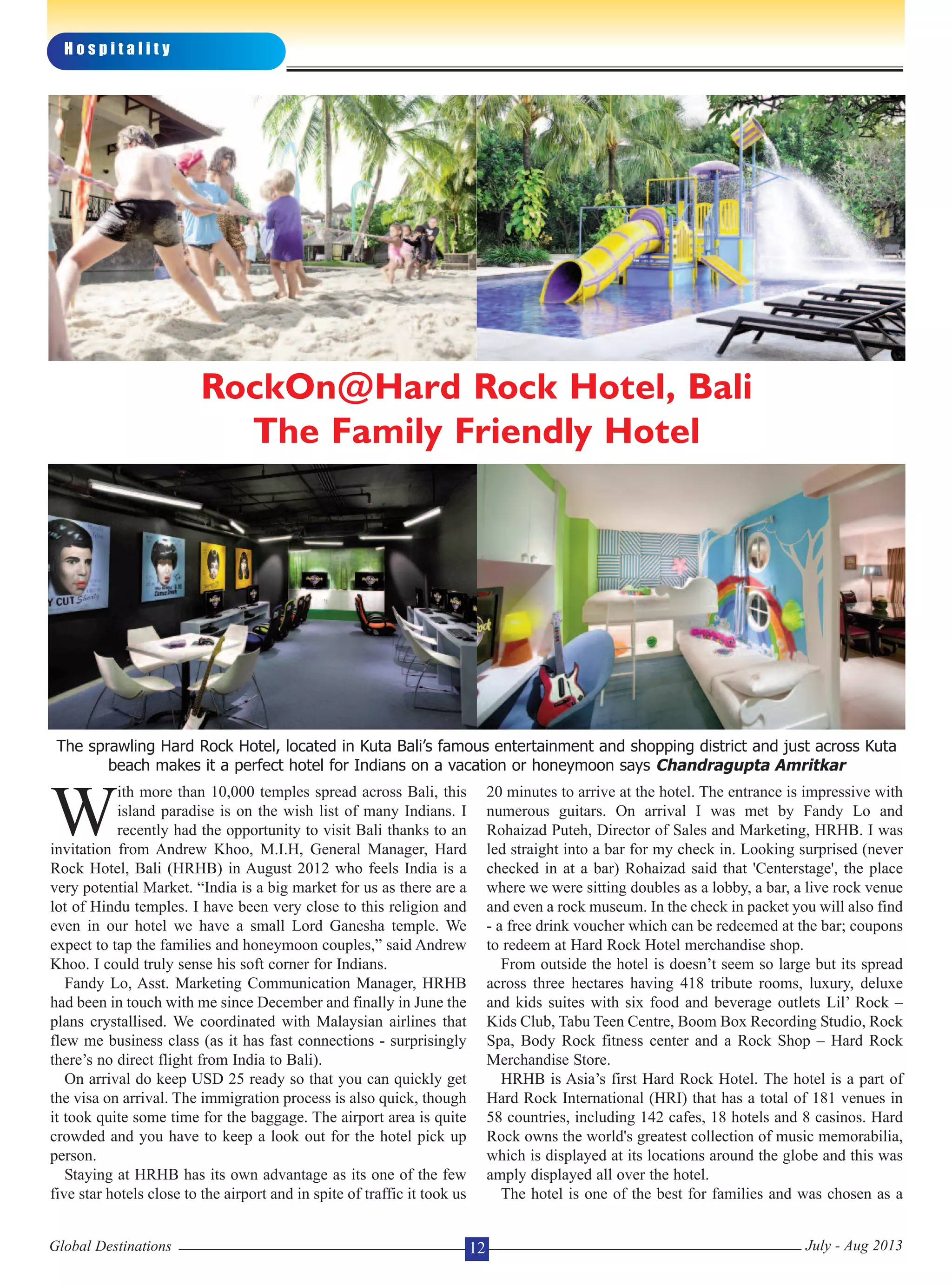 Hard Rock Hotel and Bali | PDF