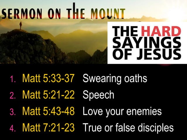 Hard sayings of jesus yes or no | PDF | Christianity | Religion ...