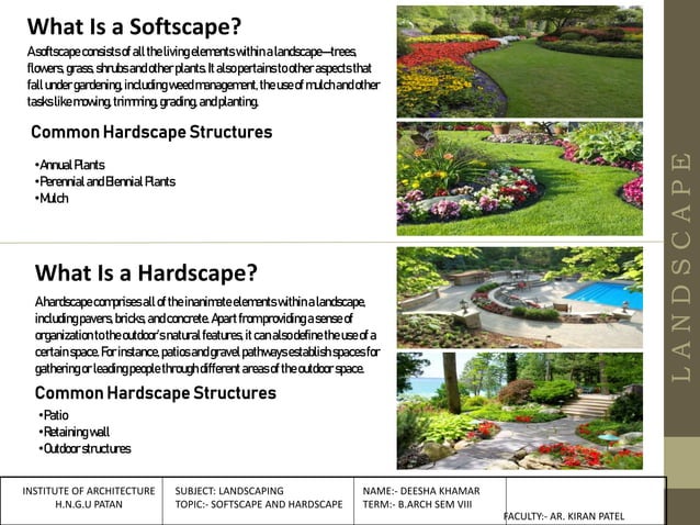 HARDSCAPE&SOFTSCAPE.pptx | Landscaping | Home & Garden