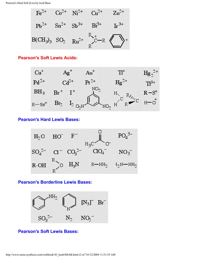 Hard soft acid_base | PDF | Chemistry | Science