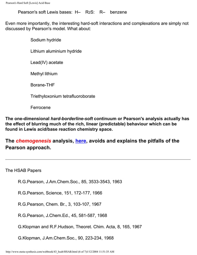 Hard soft acid_base | PDF | Chemistry | Science