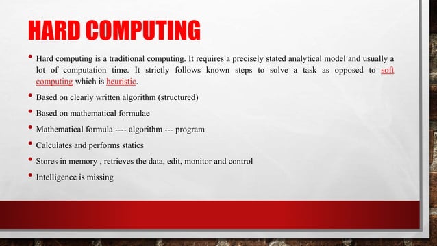 Hard & soft computing | PPT