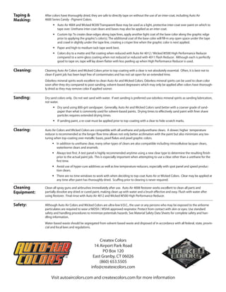 2015 CREATEX Wicked and Auto Air Hard Surface Guide | PDF