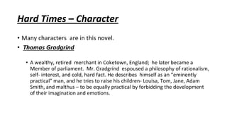 Hard Times: Character Study | PPTX