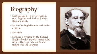 'Hard Times' by Charles Dickens ppt student analysis | PPT