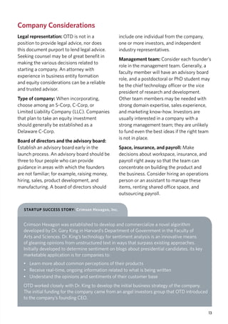 Hardvard Startup Guide for Hardvard Startup Guide | PDF